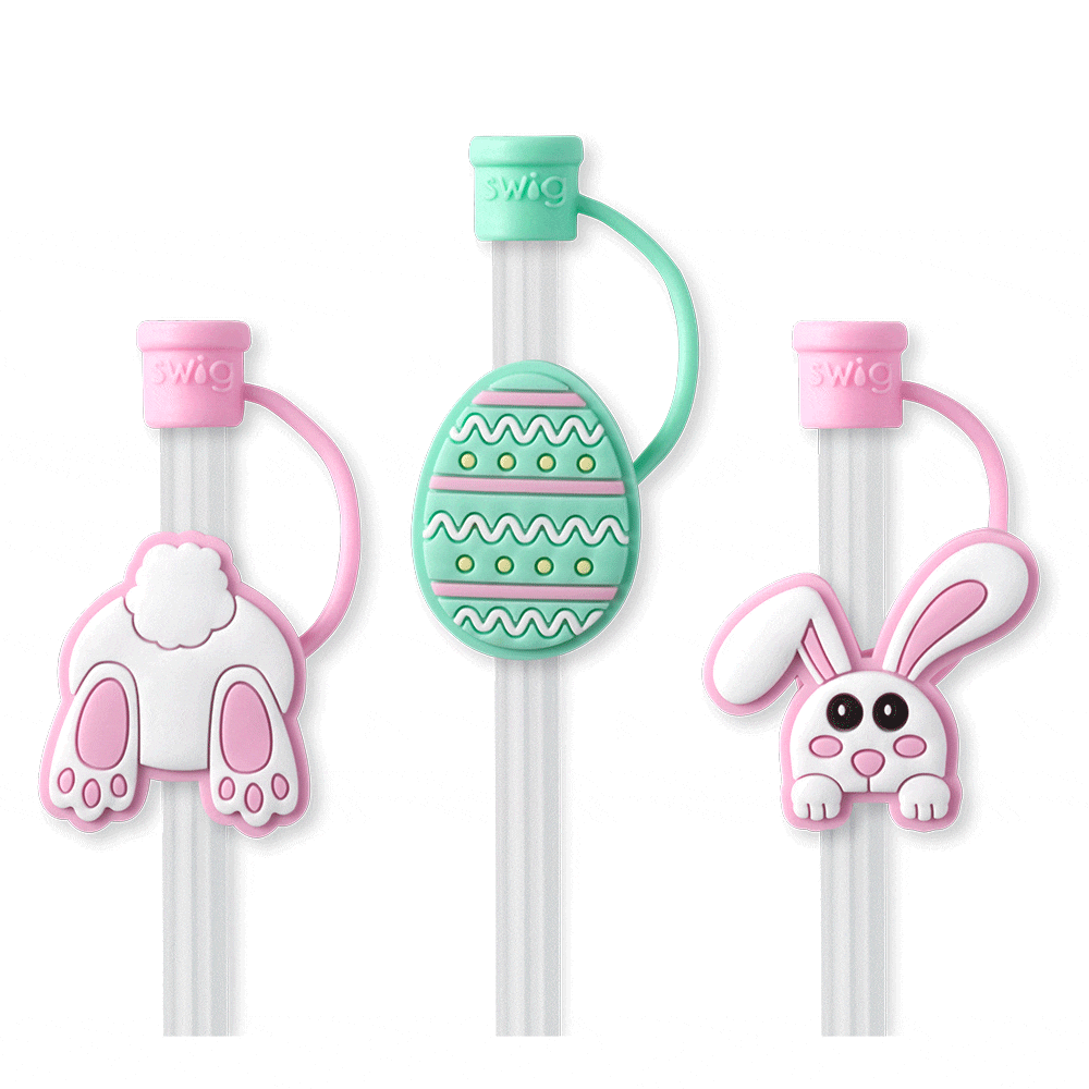 Swig Life Classic Bunny Trail Straw Topper Set