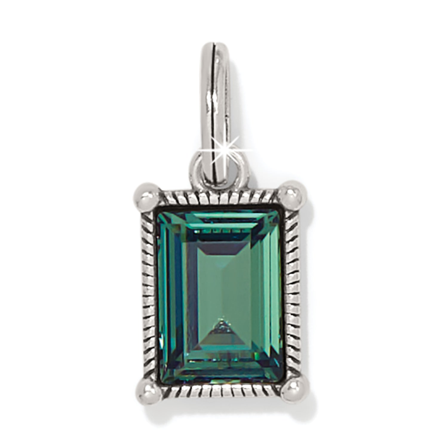 Brighton Cristela Color Amulet | Silver & Green Crystal