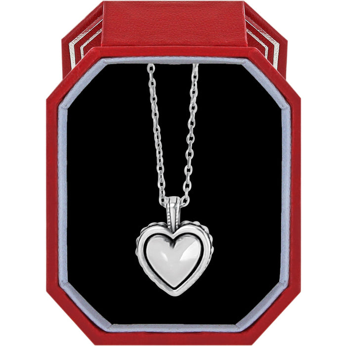 Brighton Pretty Tough Bold Heart Petite Necklace Gift Box