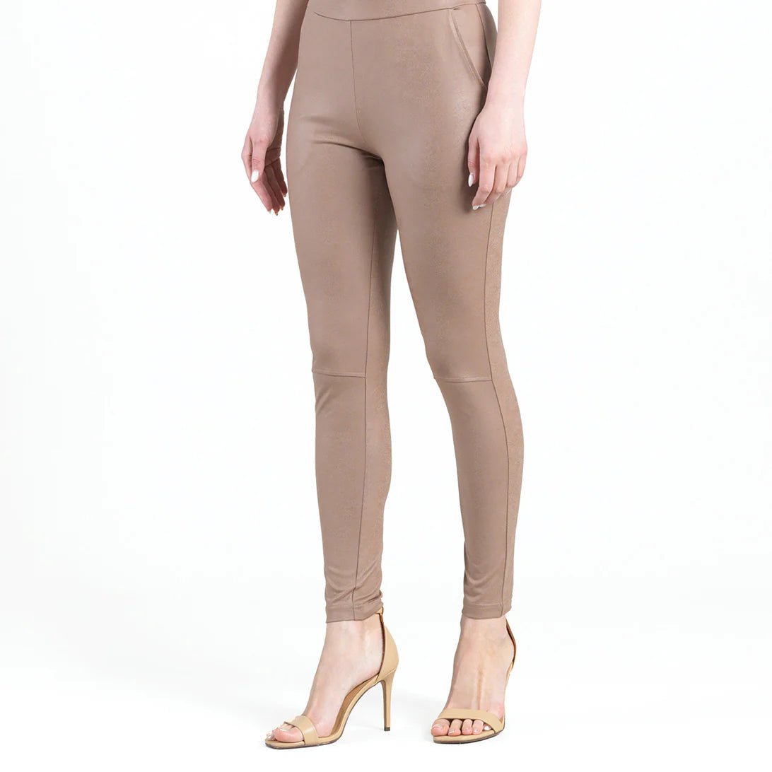 Clara Sunwoo Liquid Leather™ Signature Skinny Pocket Pant - Taupe