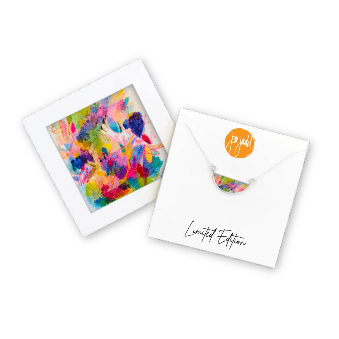 Jen Judd - "Bright" Semi-Circle Pendant Necklace