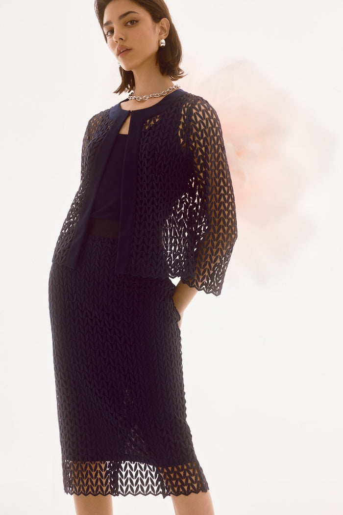 Joseph Ribkoff Embroidered Formal Pullover