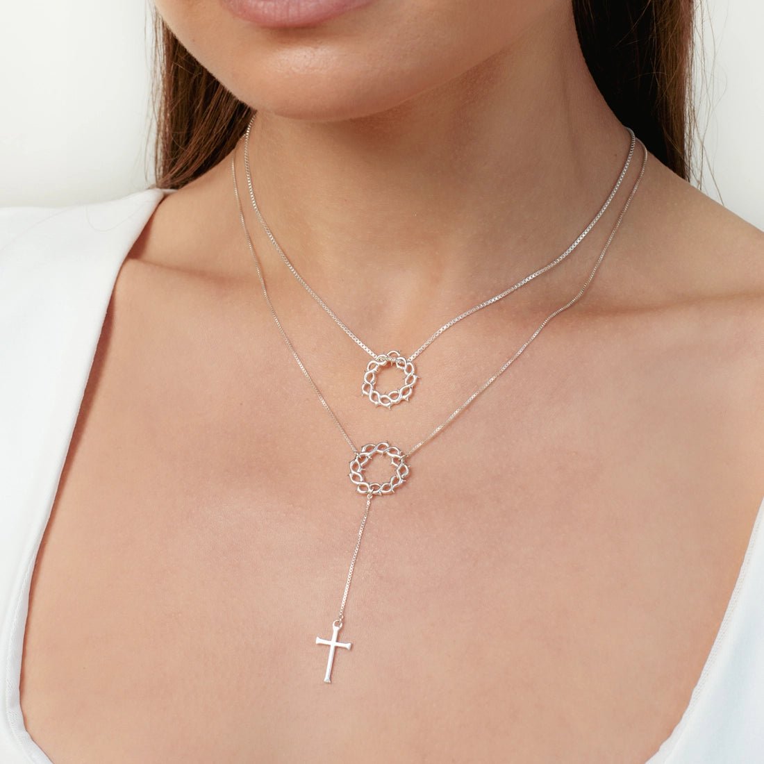 Rizen Crown of Thorns Necklace | Sterling Silver