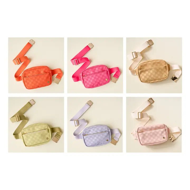 The Darling Effect Urban Check Belt Bags