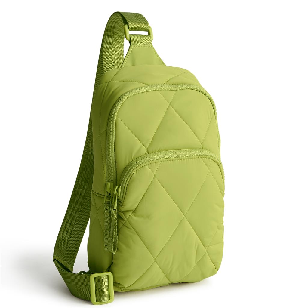 Vera Bradley Lorman Sling Backpack in Nylon - Spinach Green