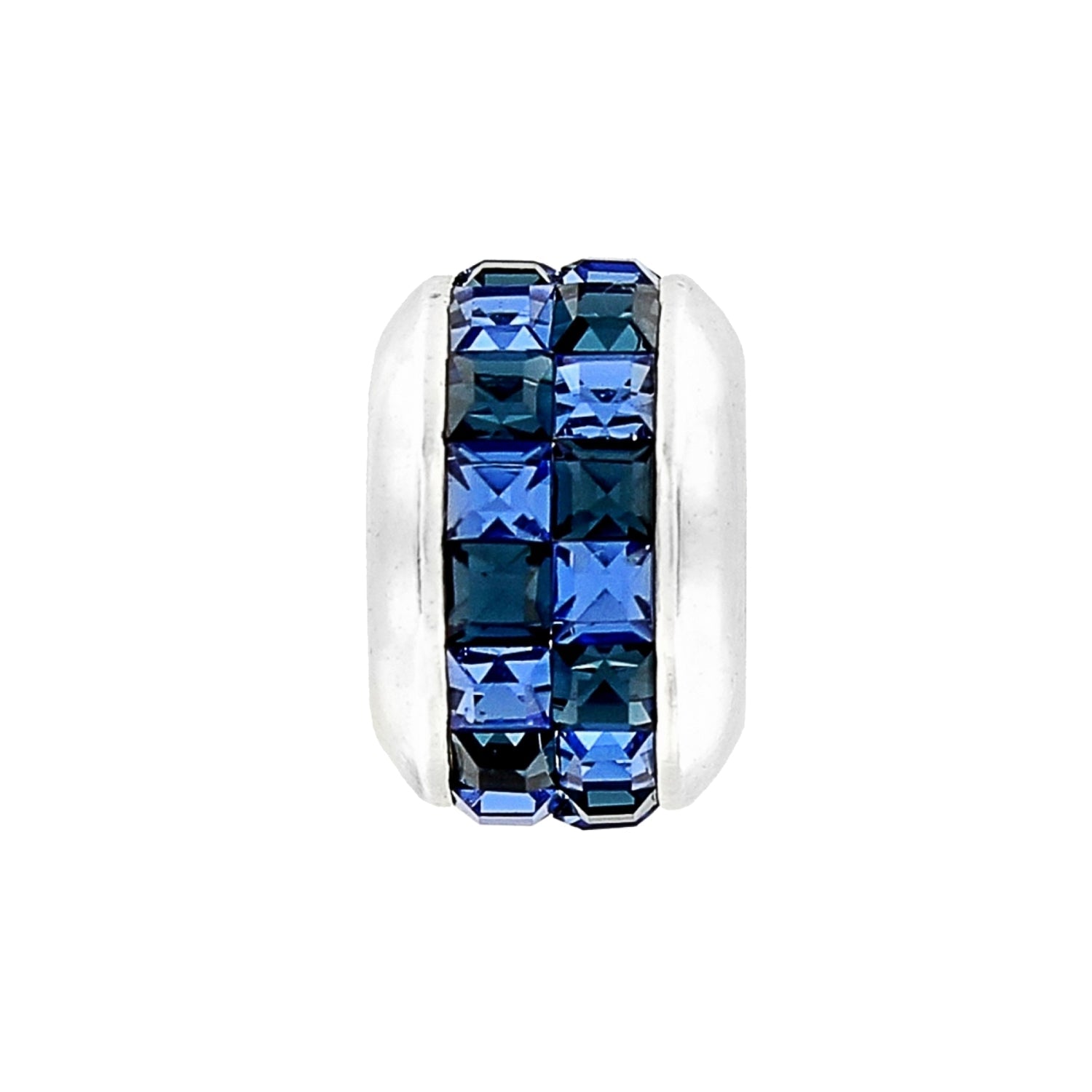 Brighton Spectrum Crystal Bead | Silver & Blue