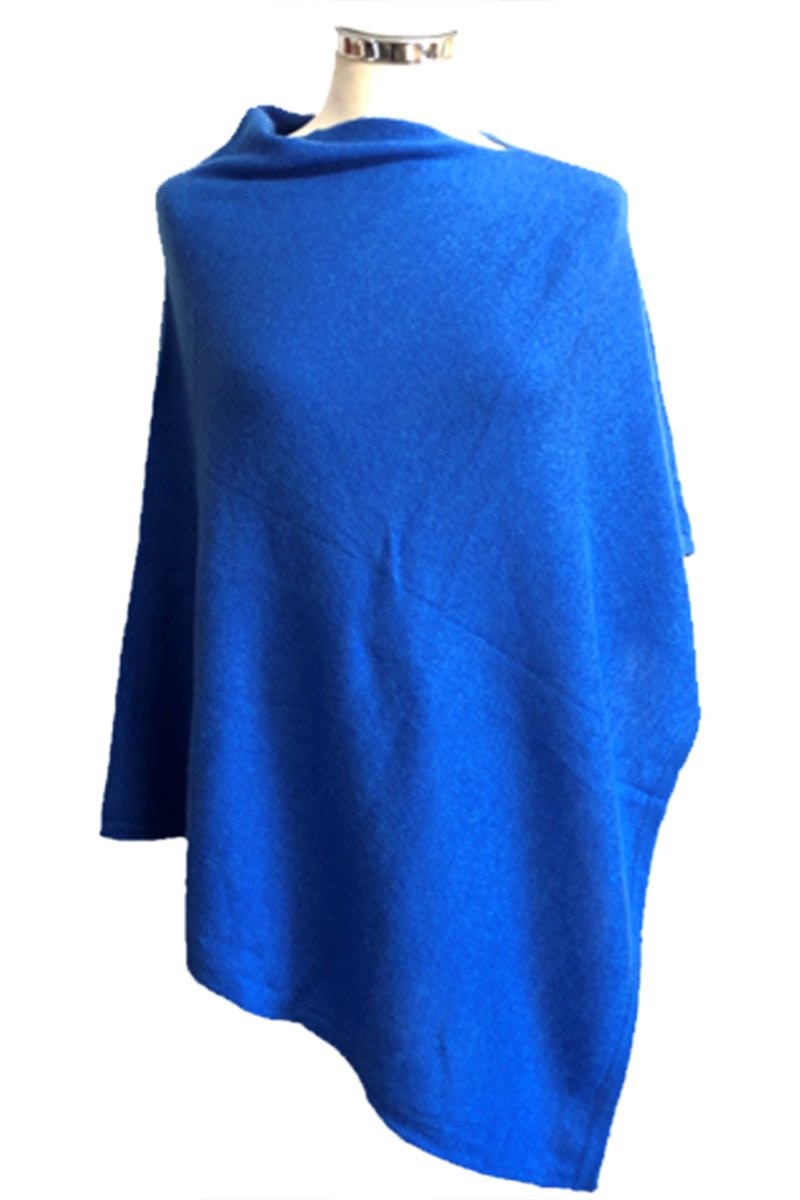 Soft Color Faux Cashmere Wrap - Cobalt Blue